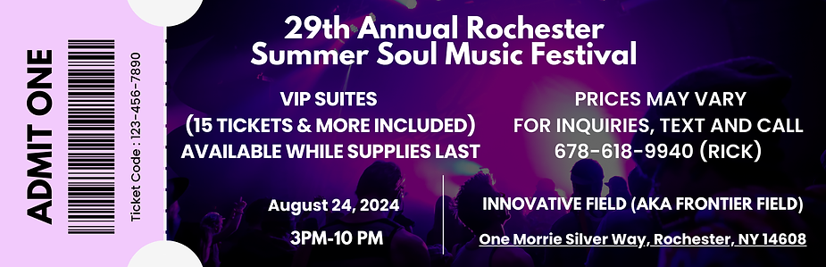 HOME | ROCHESTER SUMMER SOUL MUSIC FESTIVAL